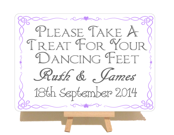 Personalised Swirly Dancing Feet Sign | Personalised Dancing Feet Sign ...
