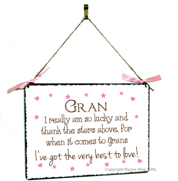 Gran Hanging Vintage Style Design Plaque | Gran Gift | Gran Sign | Gran ...