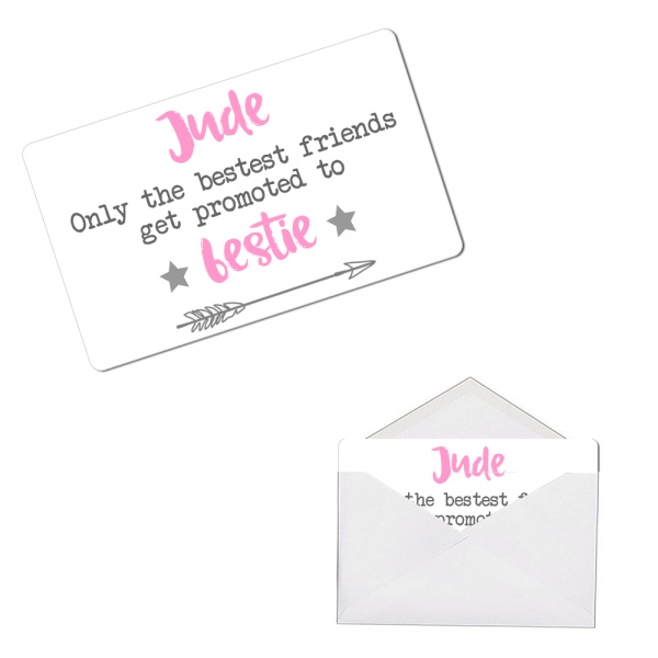 Personalised Best Friend Wallet Card | Personalised Sentimental Saying ...