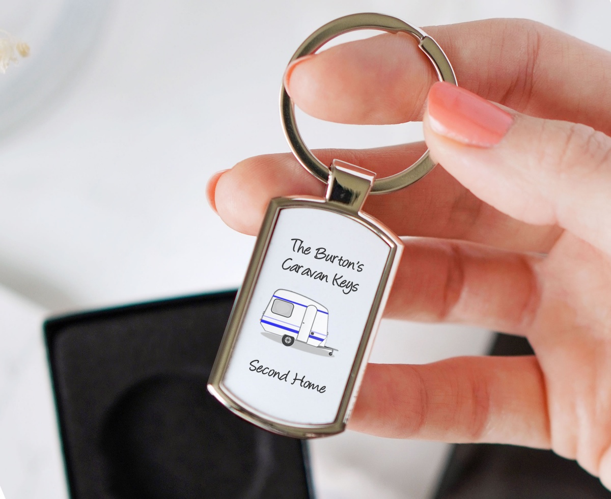 Personalised Caravan Keys Keyring - maisiemoogifts.co.uk