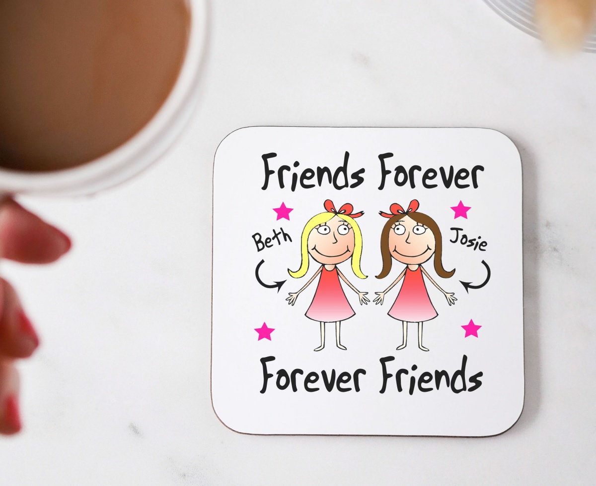 Personalised Friends Forever Coaster | Personalised Gift Coaster ...