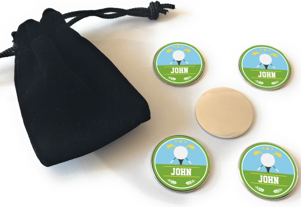 Personalised Golf Ball Markers - Golf Club Design - maisiemoogifts.co.uk