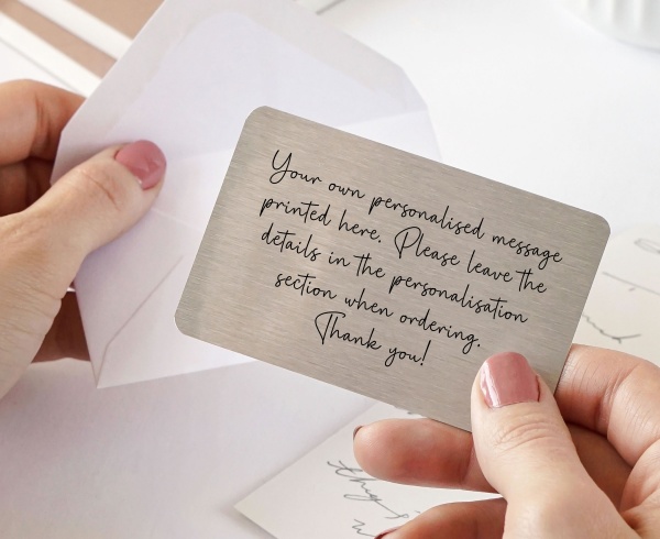 Personalised Wallet Card | Personalised Sentimental Saying ...