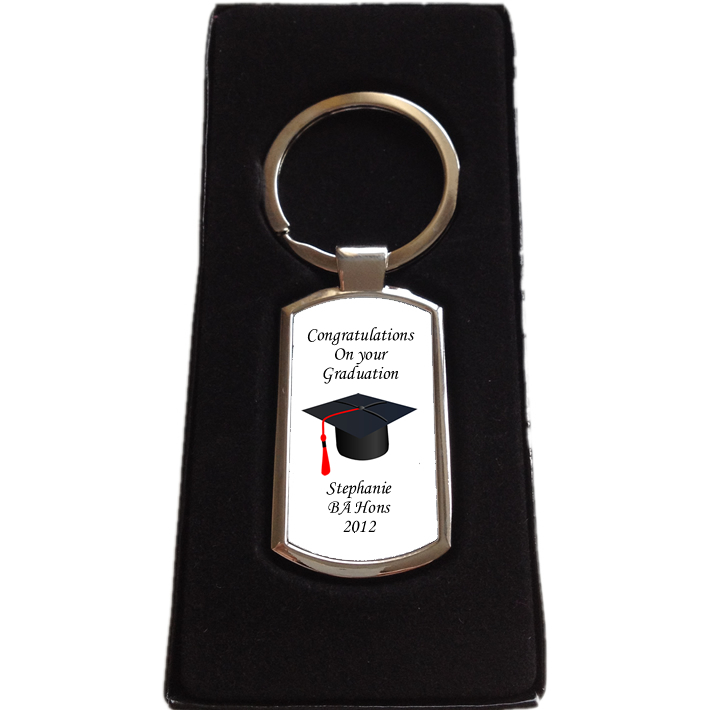 Personalised Graduation Keyring - maisiemoogifts.co.uk