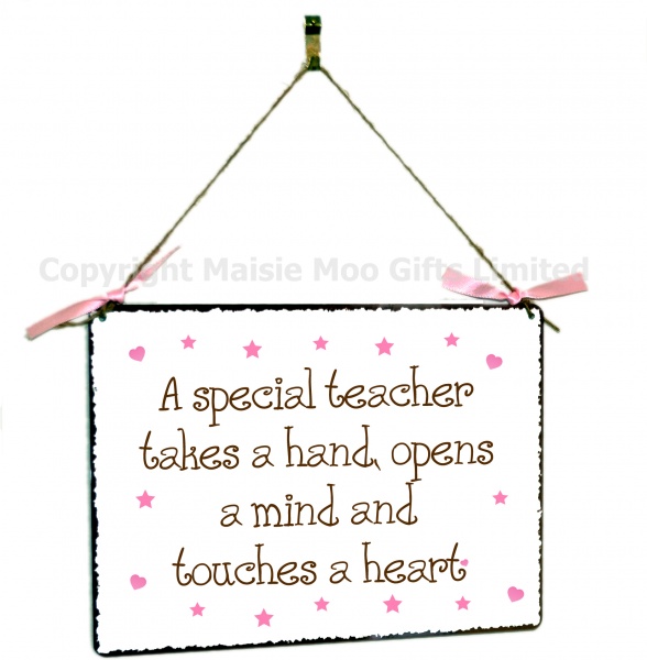 Special Teacher Hanging Vintage Style Design Plaque | Teacher Gift ...